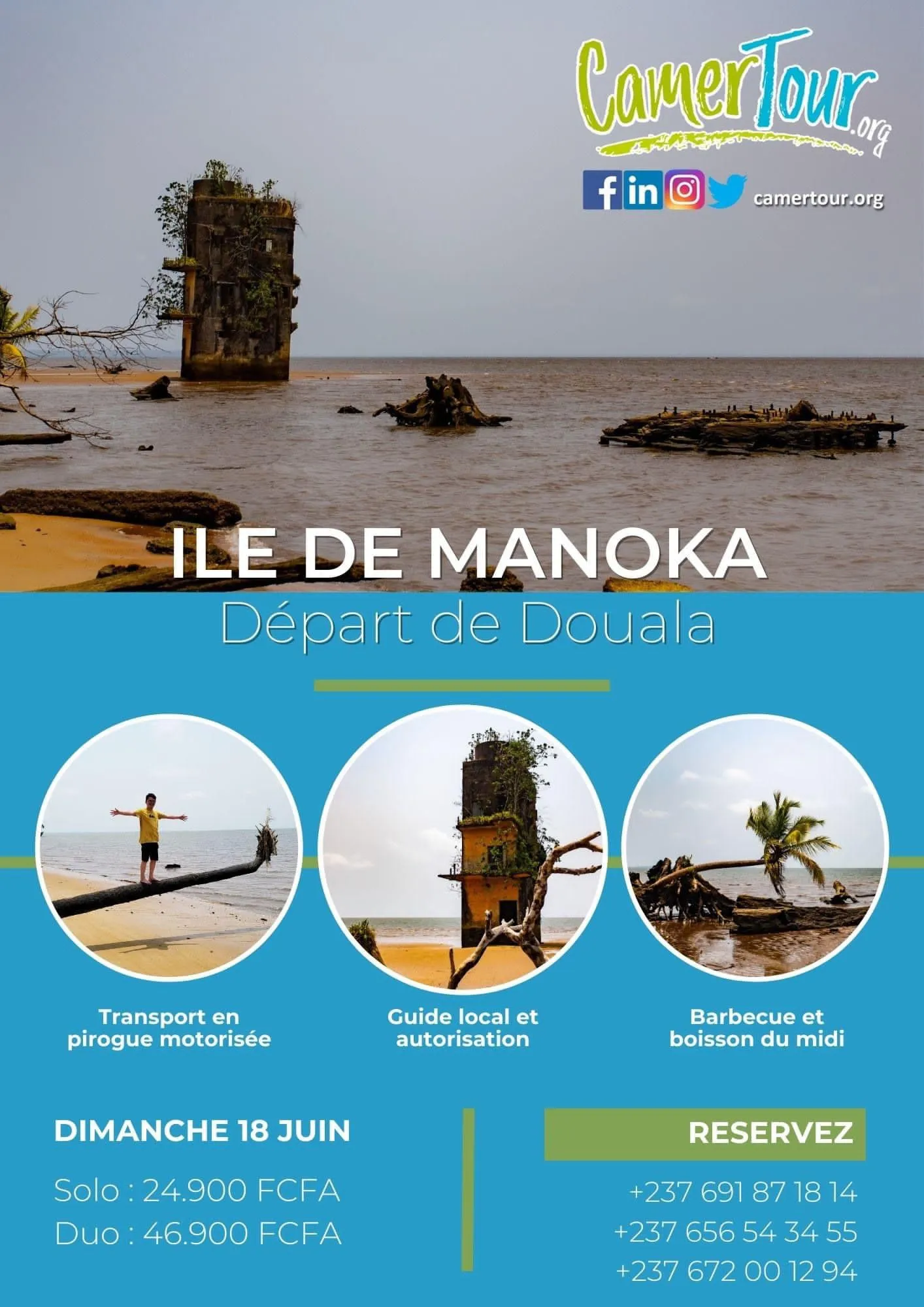 Visite Île de Manoka | Excursions, Île, Histoire, Océan, Barbecue